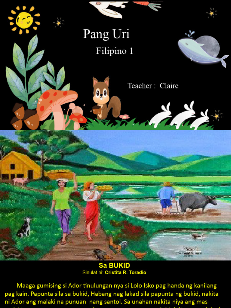 Ppt Grade 1 Pang Uri | PDF