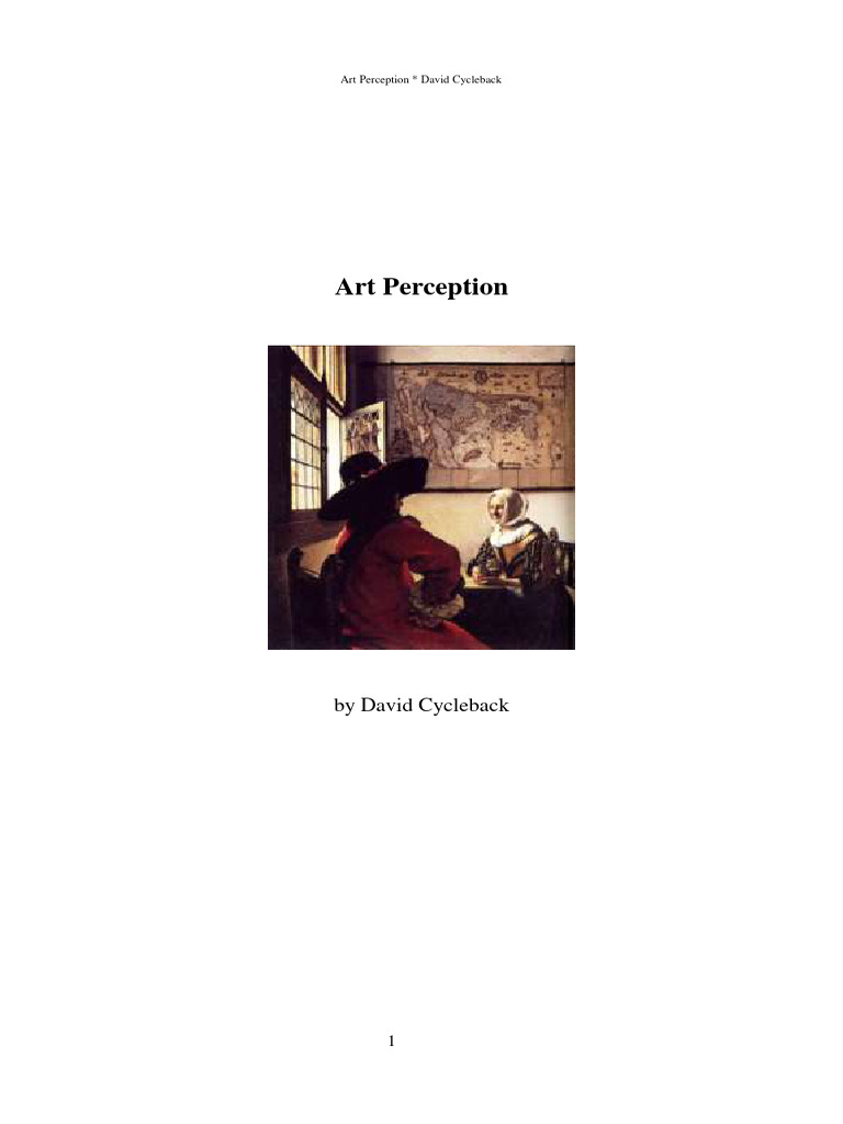 Art Perception Cycleback1 | PDF | Perception | Experience