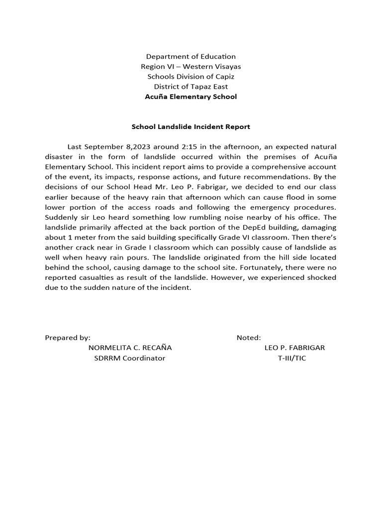 Incident-Report | PDF