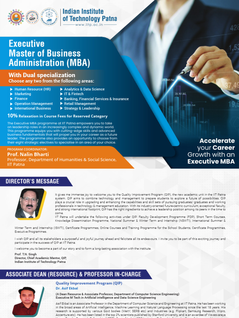 MBA Brochure | PDF | Master Of Business Administration | Doctor Of ...