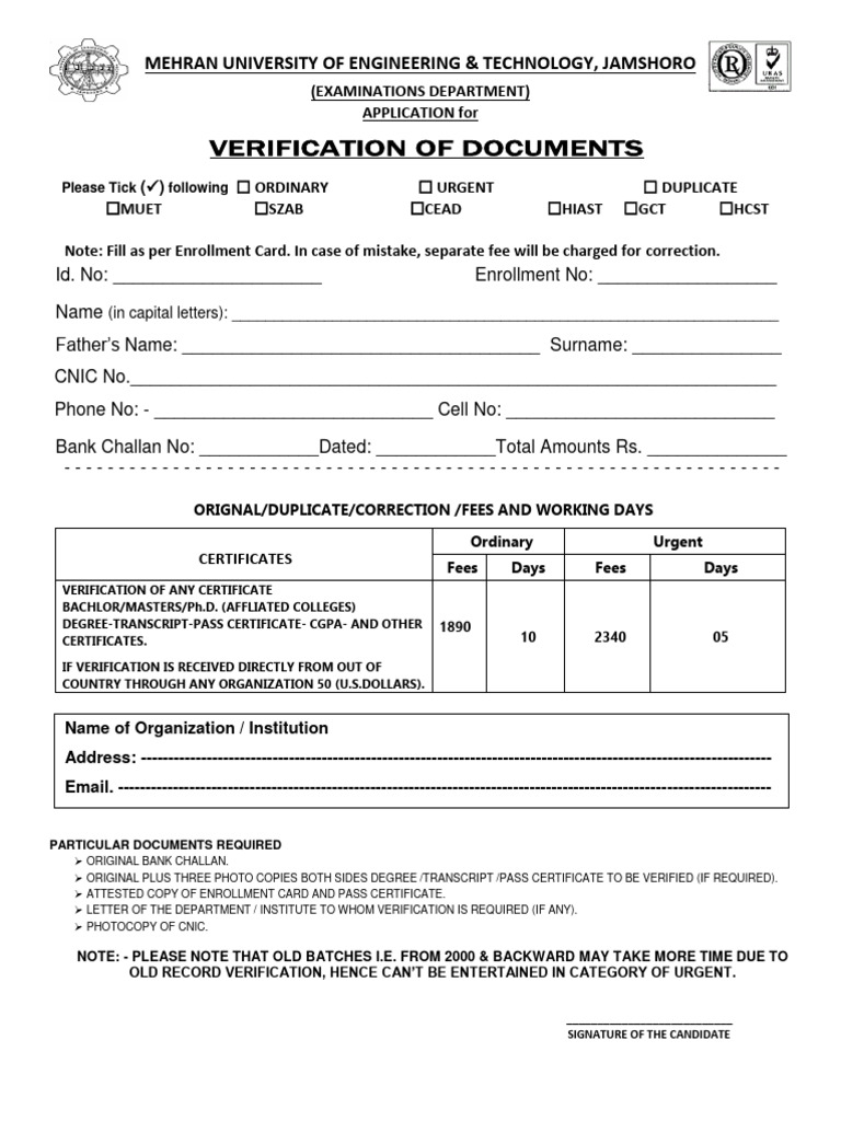Verification of Certificates | Download Free PDF | Authentication ...