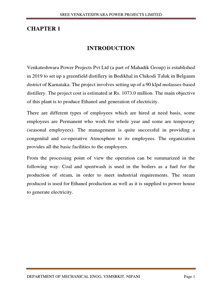Internship Report | PDF | Turbine | Electromagnetic Induction