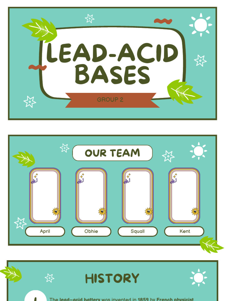 Lead-Acid Bases | PDF | Rechargeable Battery | Electrode