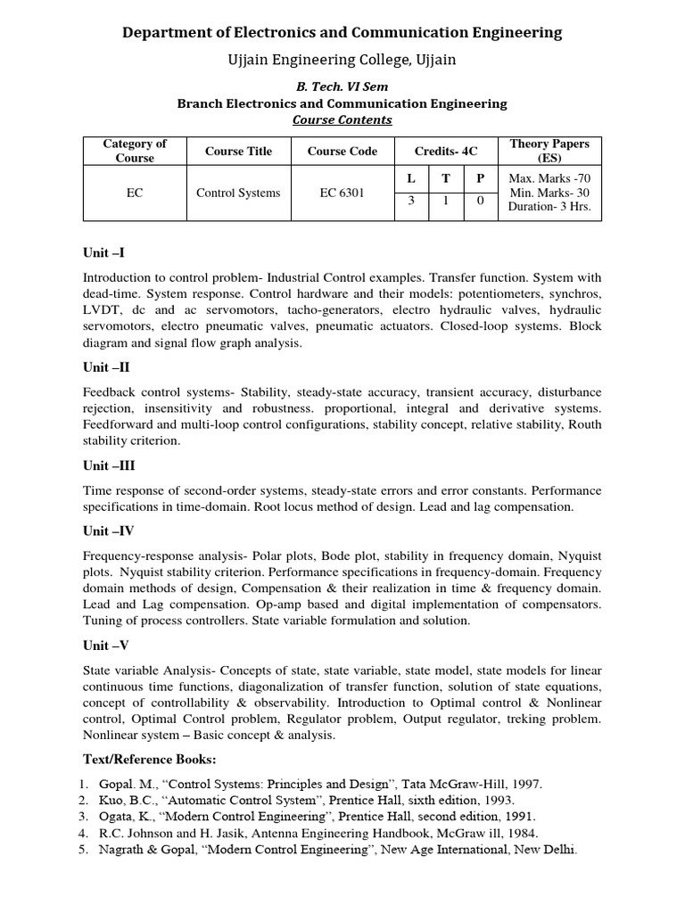 ECE 6th Sem Syllabus Overview | PDF | Relational Model | Databases