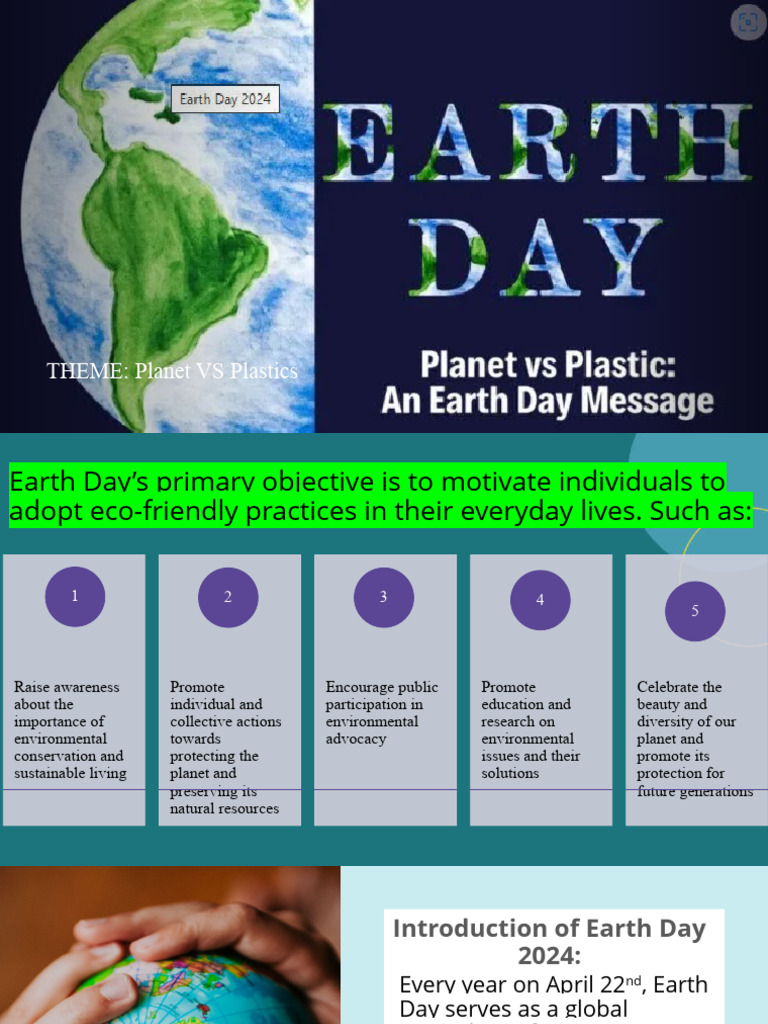 Year 4 To 6 World Earth Day Presentation - Awareness PPT - With ...