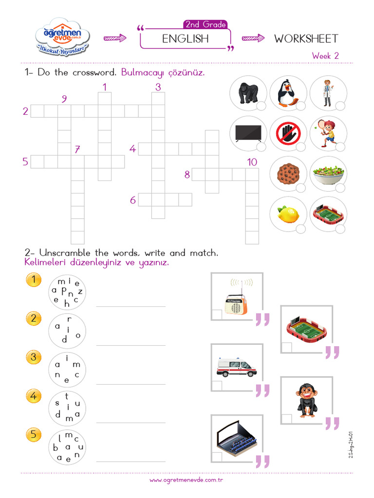 2nd Grade English Worksheet Activities | PDF