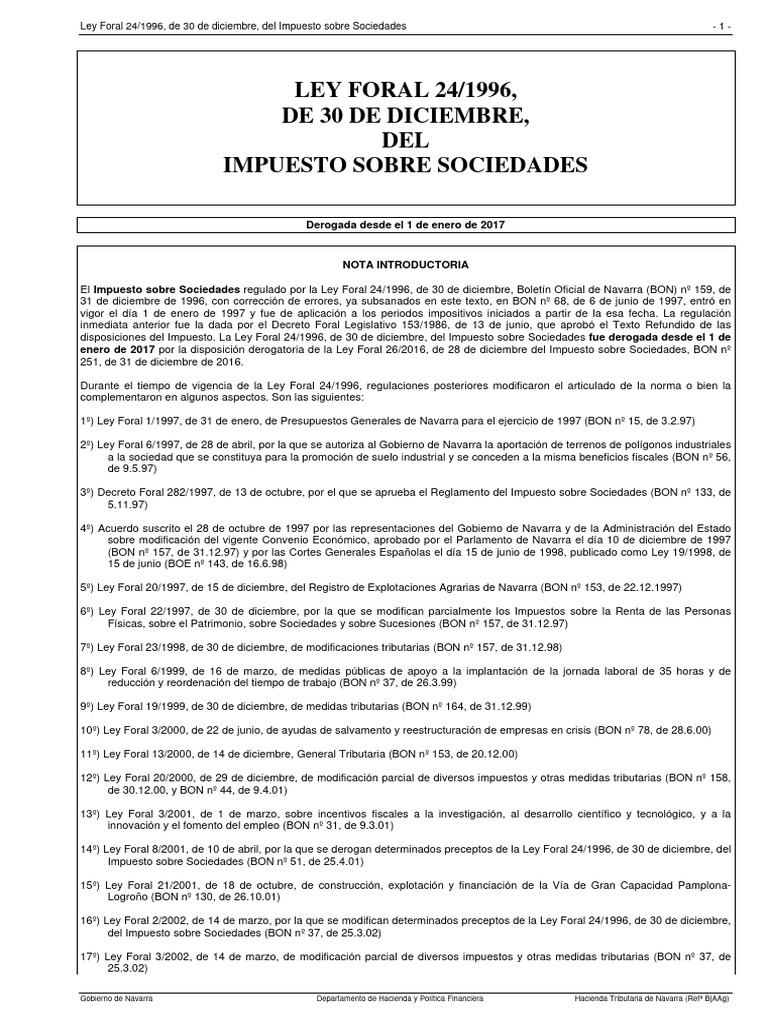 Der Ley Soc 170101 | PDF | Doble imposición | Impuestos