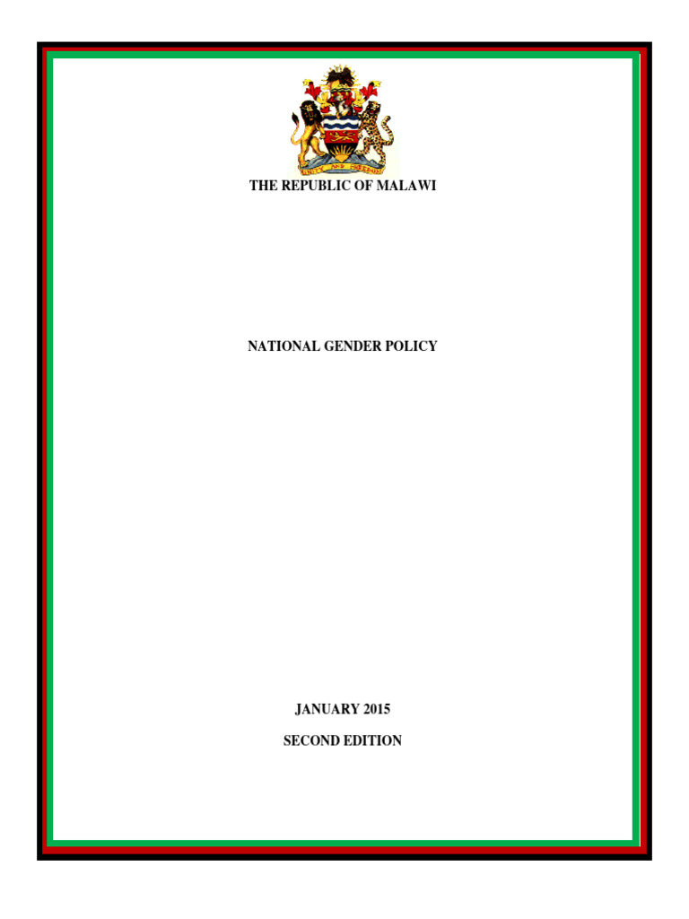 National Gender Policy 2015 | PDF | Gender Equality | Gender Studies