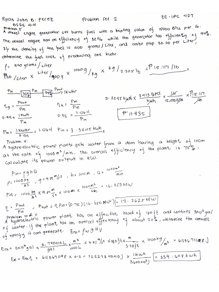 Ryan John B Perez - Problem Set2 | PDF