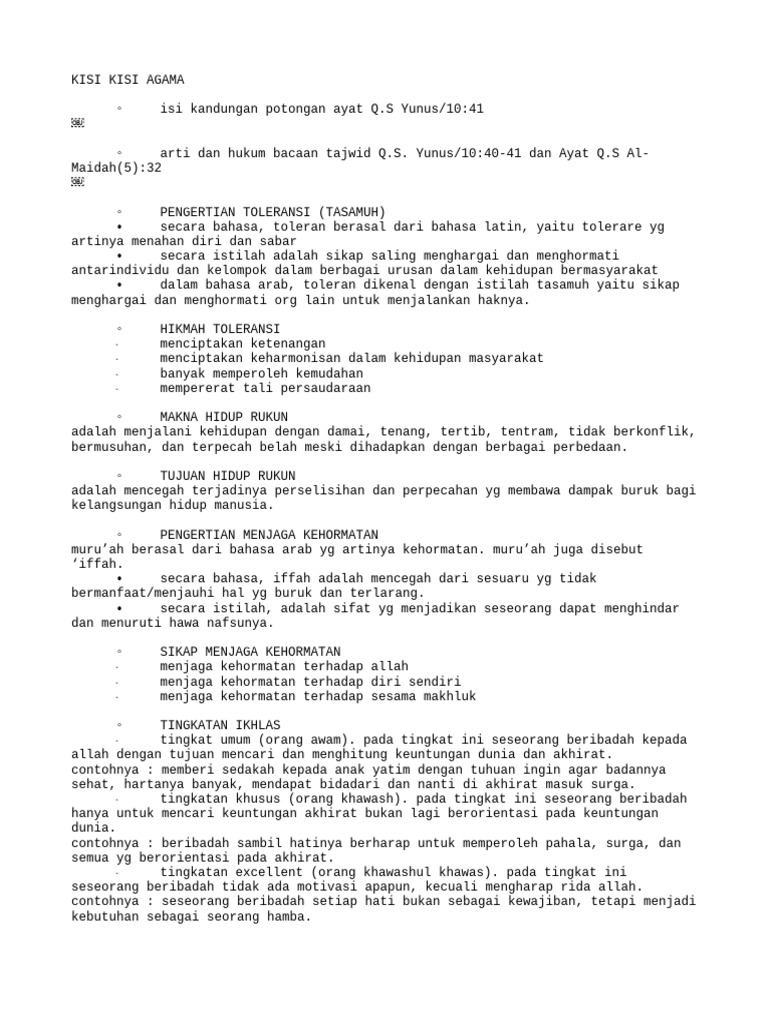 Muru'ah: Menjaga Kehormatan Diri | PDF