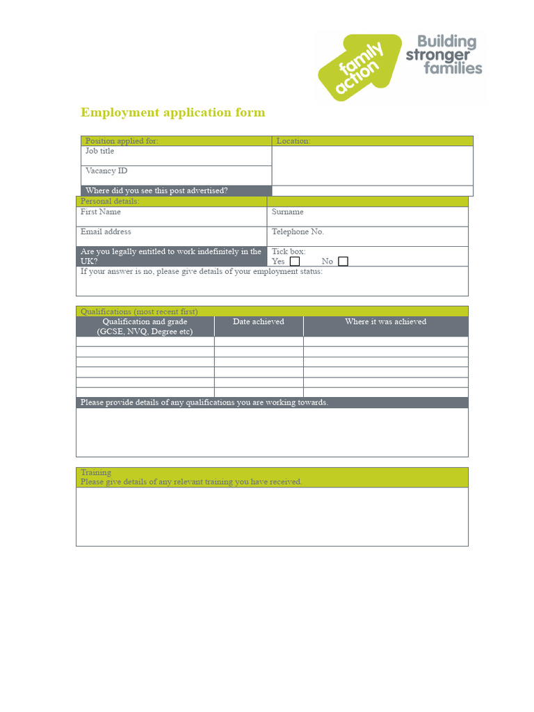 Application Form | PDF | Criminal Record | Justice