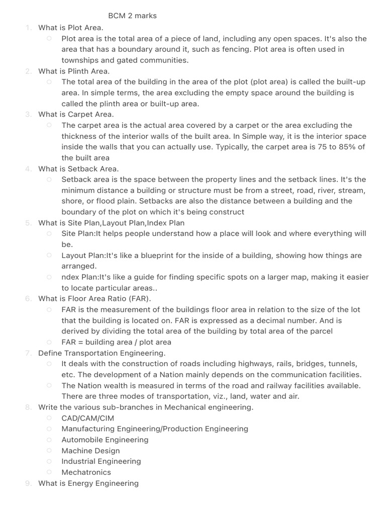 BCM 2 Marks | PDF | Engines | Internal Combustion Engine