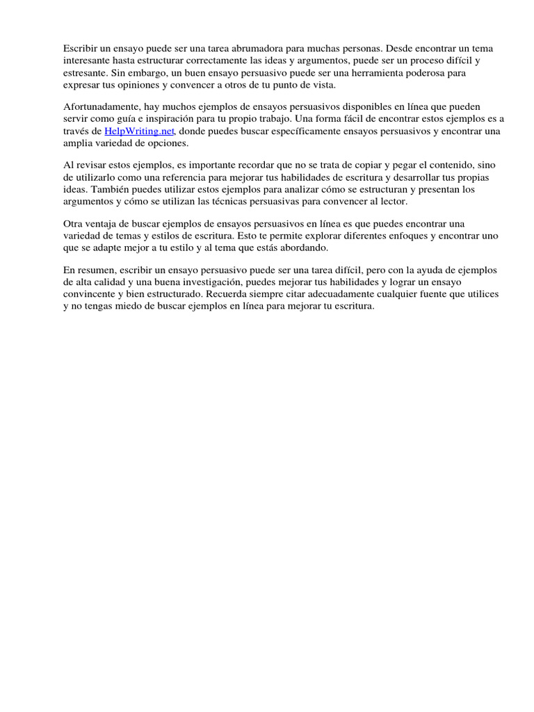 Ejemplos de Buenos Ensayos Persuasivos | PDF | Scribd | Websites