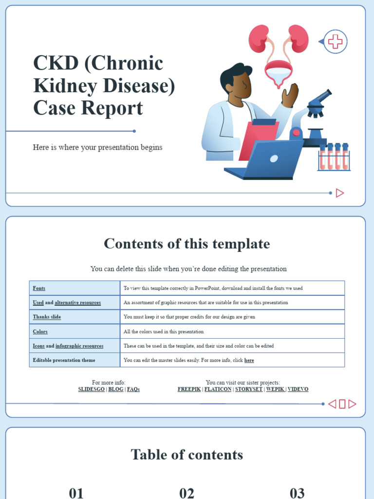 CKD Case Report Template Guide | PDF | Medical Diagnosis | Medical ...