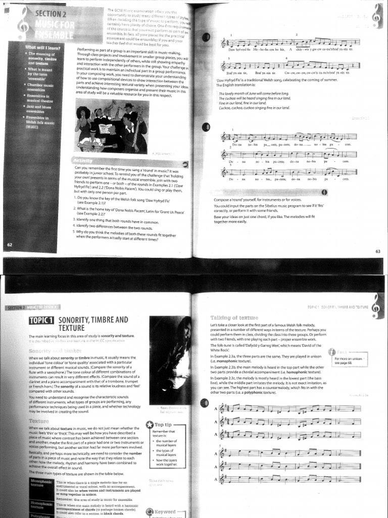 Music For Ensemble Textbook 1 | PDF