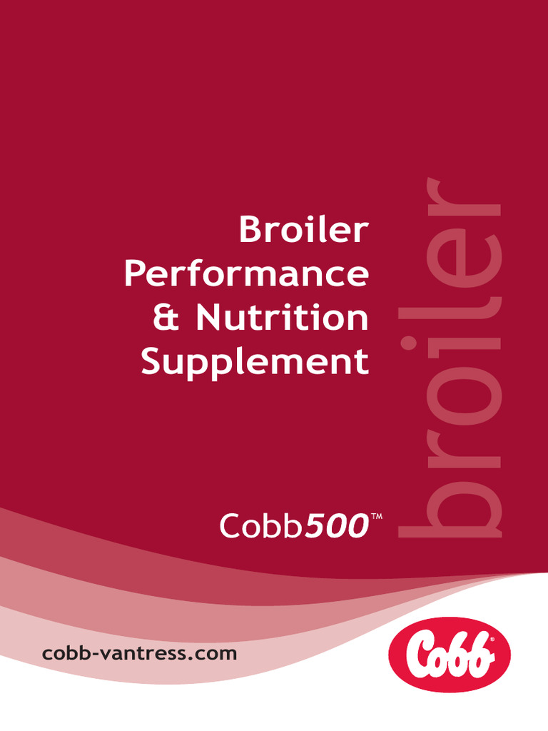 Cobb 500 Broiler Management Supplement | PDF | Meat | Broiler