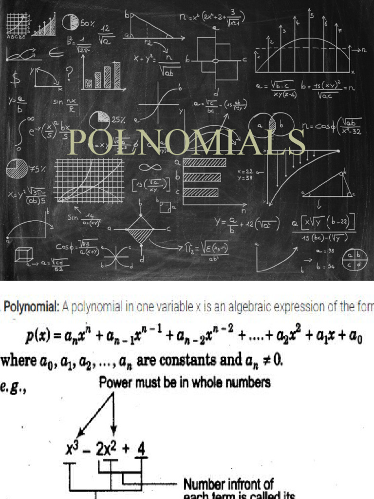 POLYNOMIALS Class 9 | PDF