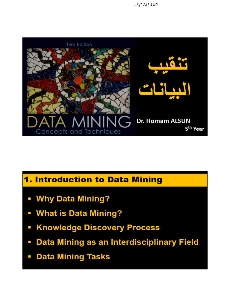 Data Mining 1 | PDF | Data Mining | Statistical Classification