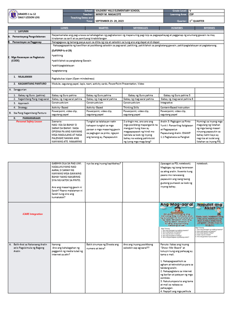 DLL_ESP 5_Q1_W3 | PDF