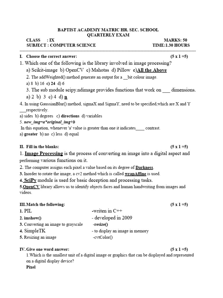 9CS Quarterly QP | Download Free PDF | Rgb Color Model | Image