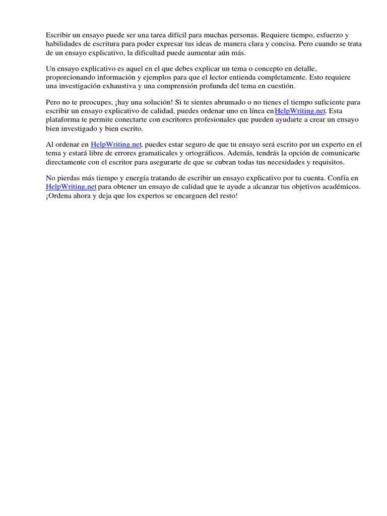 Cómo Escribir Un Ensayo Explicativo | PDF | Ensayos | Science