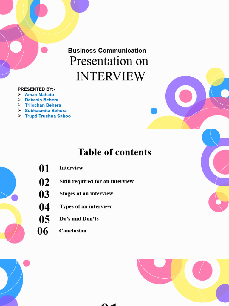 BC PPT) | PDF | Job Interview | Interview
