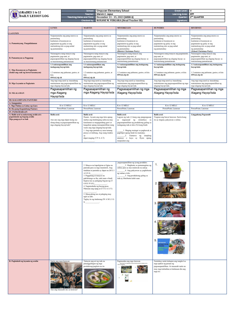 DLL Week 7 Epp | PDF