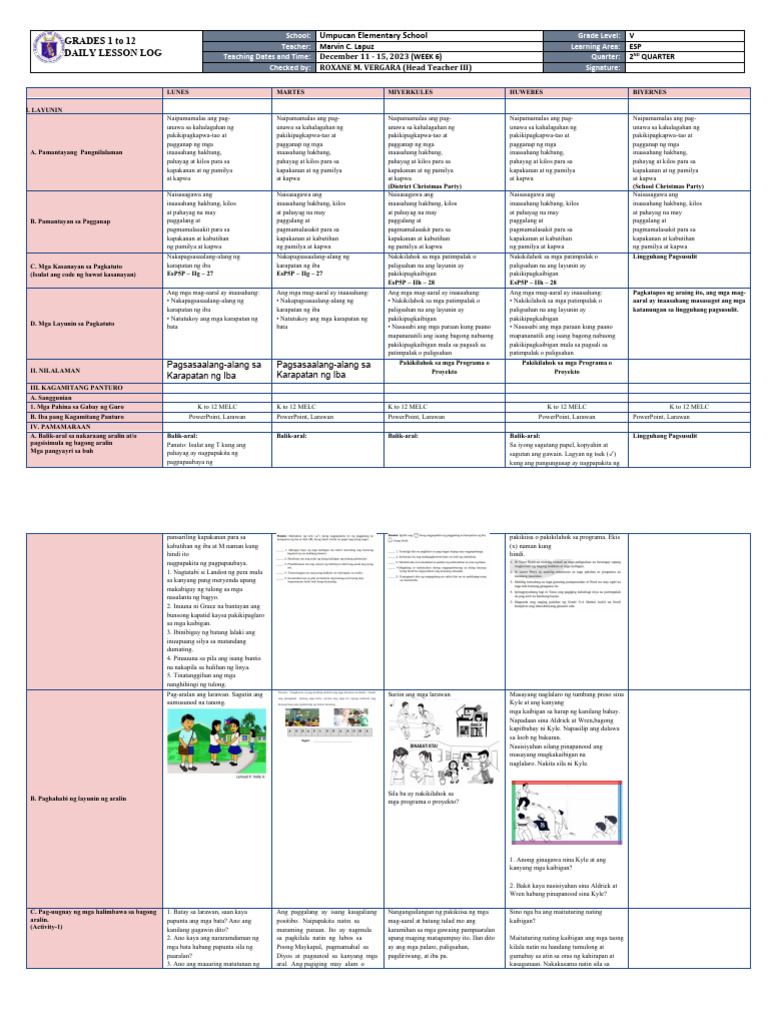 DLL Week 7 Esp | PDF