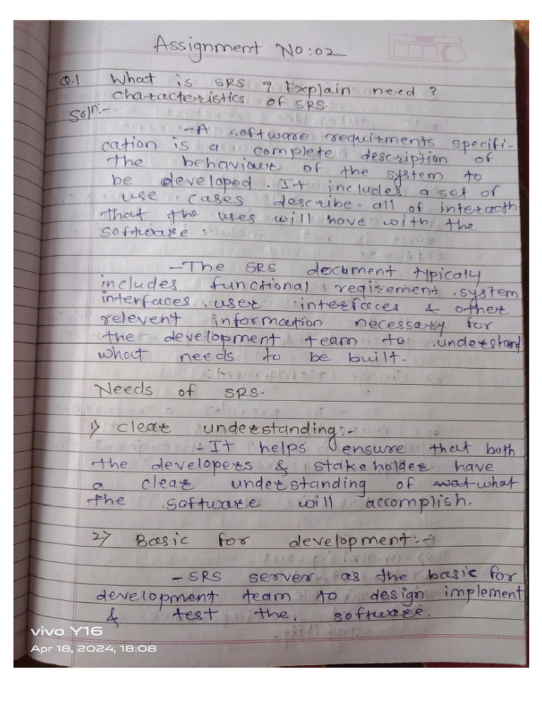 Se 2nd Assignment | PDF