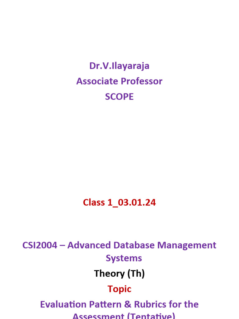 2-Evaluation Pattern & Assessment Rubrics-03-01-2024 | PDF | Evaluation ...