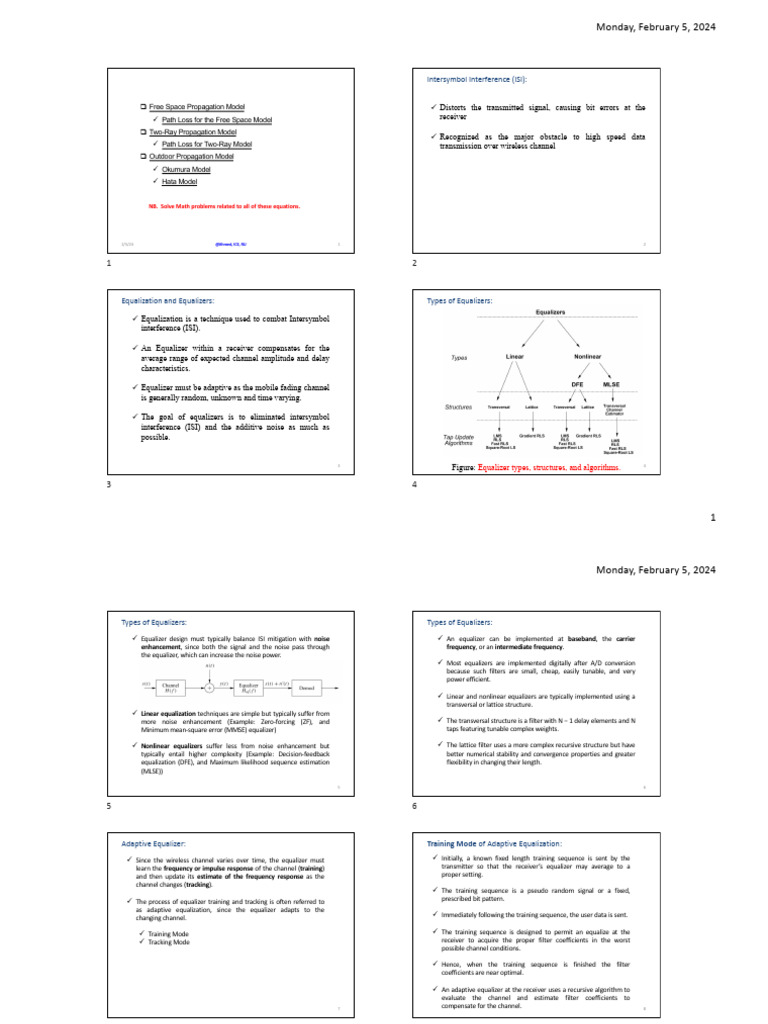 ICE M1121 M1021 Student | PDF | Equalization (Audio) | Antenna (Radio)