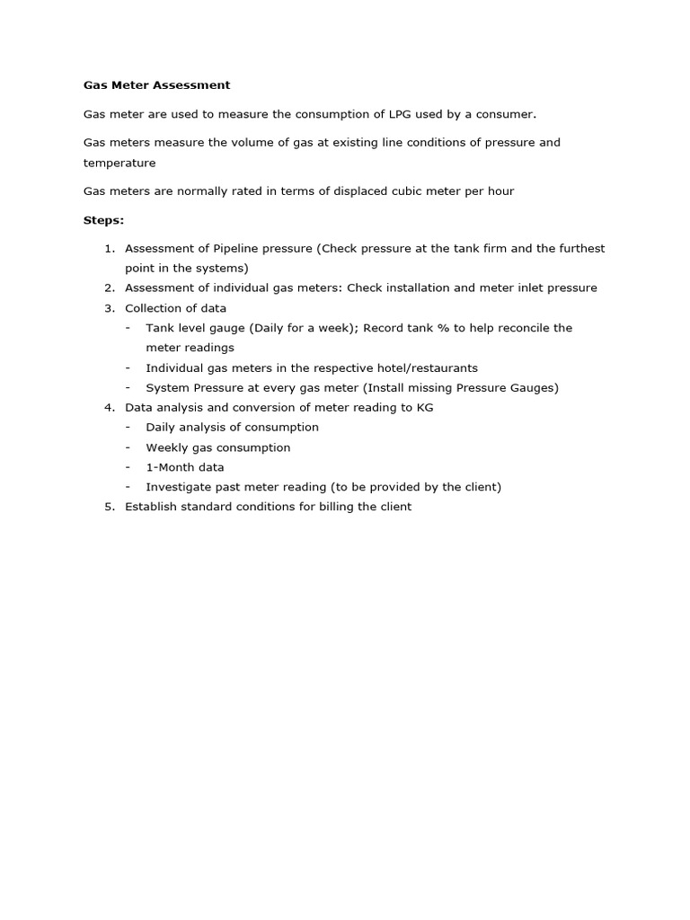 Gas Meter - Sample 0.5-1bar | PDF | Liquefied Petroleum Gas | Gases