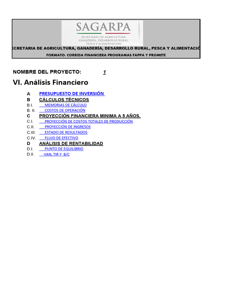 Anexo B. Análisis Financiero Fappa-Promete Engorda de Becerros | PDF ...
