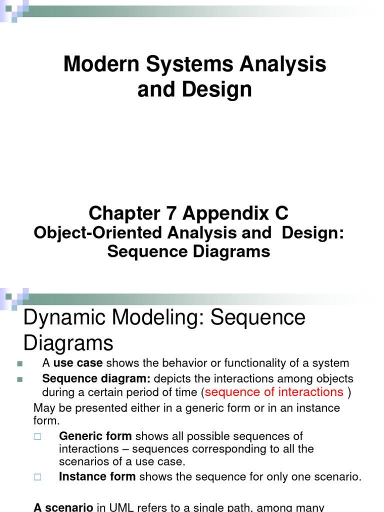 Chapter 7 Appendix C&D (Lect5) | PDF | Use Case | Software Engineering