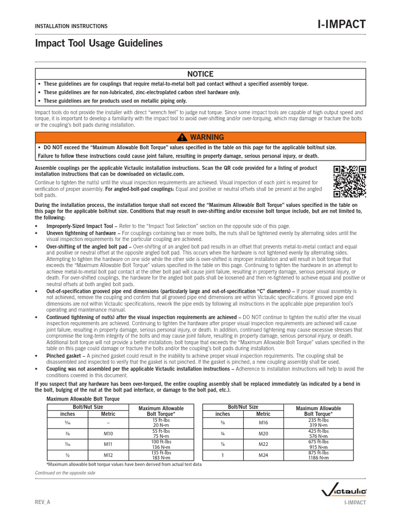Impact Tool Using Guidelines | PDF | Screw | Nut (Hardware)