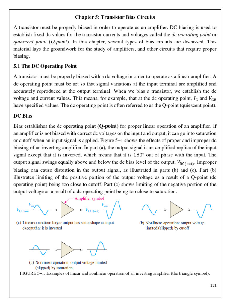 Chapter 5 | PDF | Amplifier | Bipolar Junction Transistor