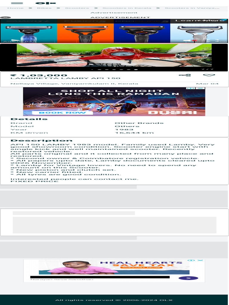 Lambretta Lamby API 150 - Scooters - 1679678041 | PDF