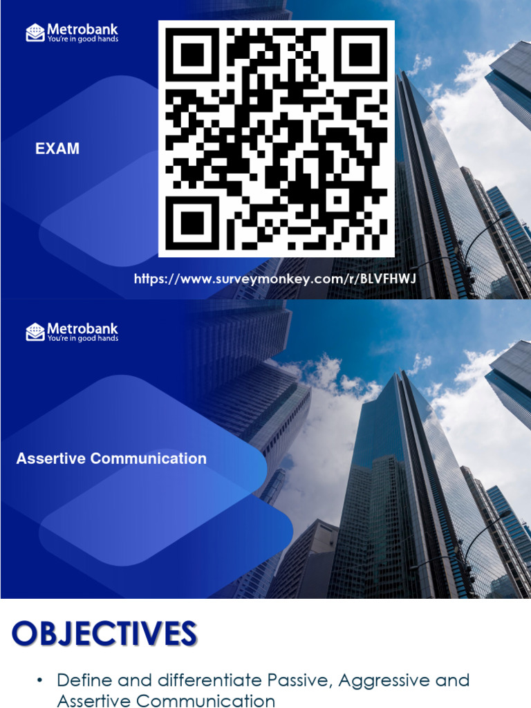 Assertive Communication | PDF | Body Language | Privacy