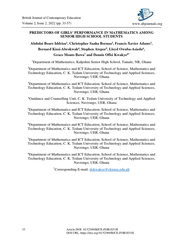 Bjce Fob1s51h | PDF | Cronbach's Alpha | Quantitative Research