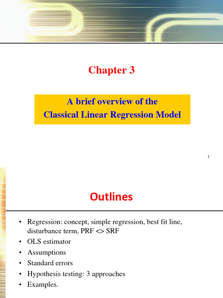 Ch3_slides_Ed4_2024 | PDF | Errors And Residuals | Ordinary Least Squares