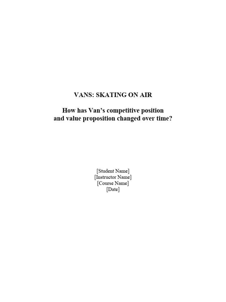 VANS | Download Free PDF | Brand | Shoe