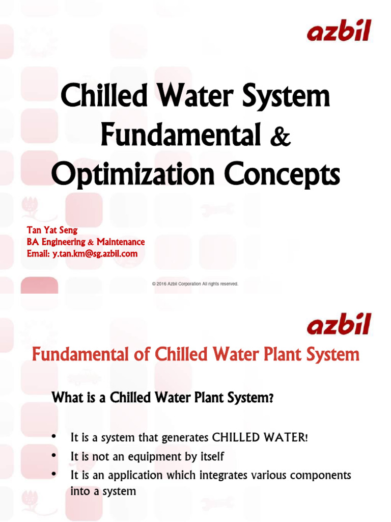 Chilled Water System Fundemental Optimization Concepts 1699840047 | PDF ...