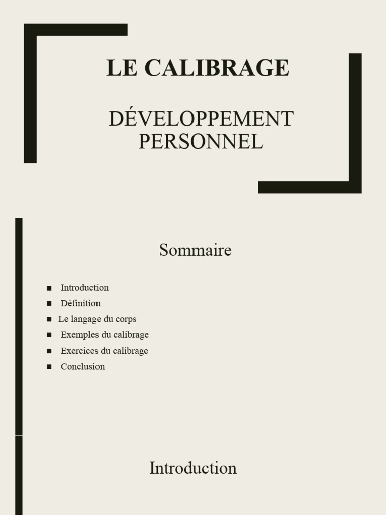 Calibrage en PNL : Définition et Pratiques | PDF | la communication ...