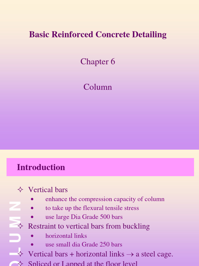 Basic Reinforced Concrete Detailing | PDF | Materials | Civil Engineering