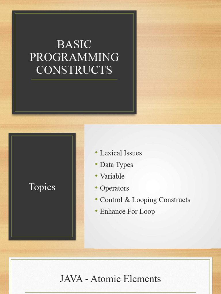 3-Intro To Java Constructs | PDF | Data Type | Integer (Computer Science) 3-Intro To Java Constructs | PDF | Data Type | Integer (Computer Science)