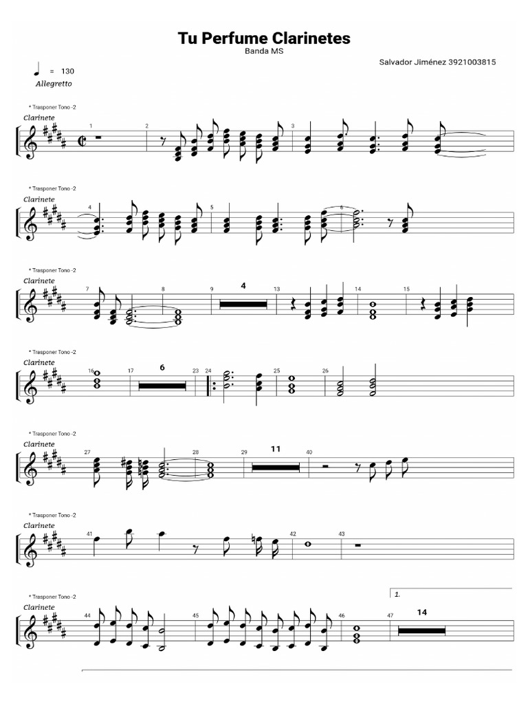 Tu Perfume - Banda Ms - by Salvador Jimenez | PDF