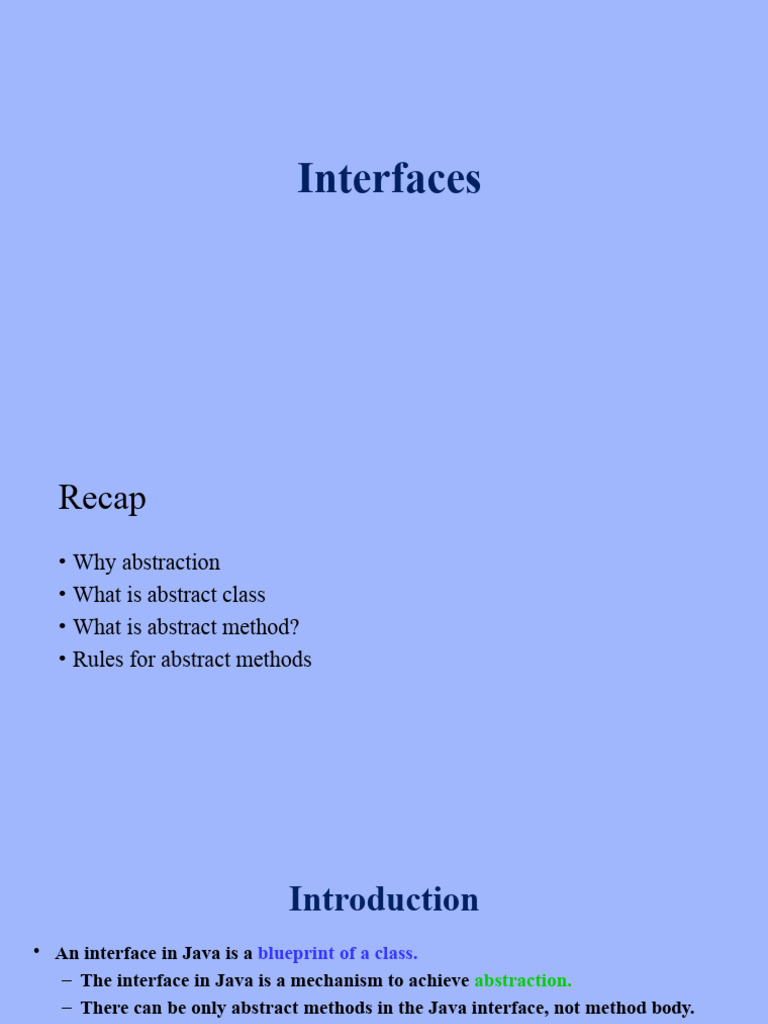 16 Interfaces Download Free Pdf Class Computer Programming Method Computer Programming