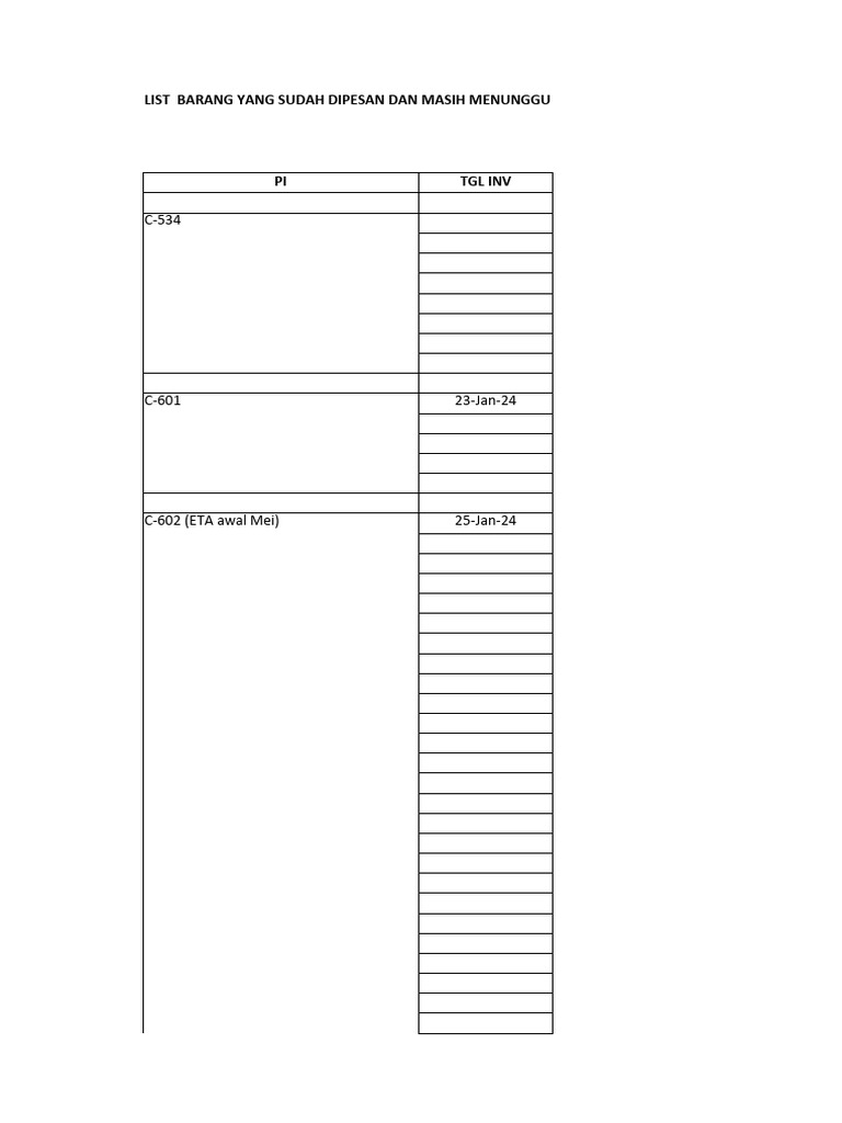 Pending Delivery Orders List | PDF | Baking | Grilling
