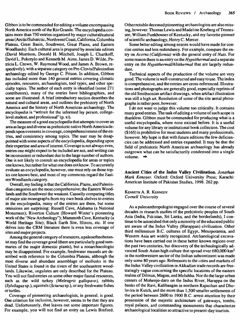 Mark Kenoyer. Oxford: Oxford University Press Karachi:: Book Reviews ...