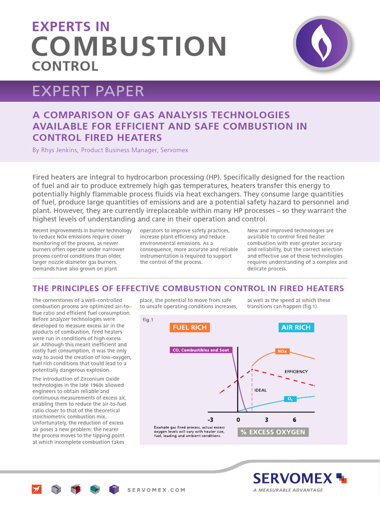 Combustion in Control Fired Heaters Servomex Expert Paper | PDF ...